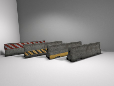 Second Life Marketplace - Concrete Road Block Barrier