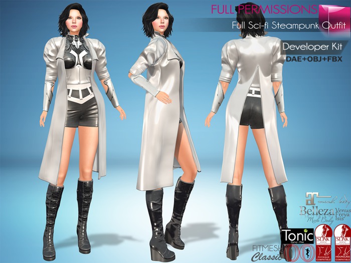 Second Life Marketplace Dae Obj Fbx Texture Files For Full Sci Fi