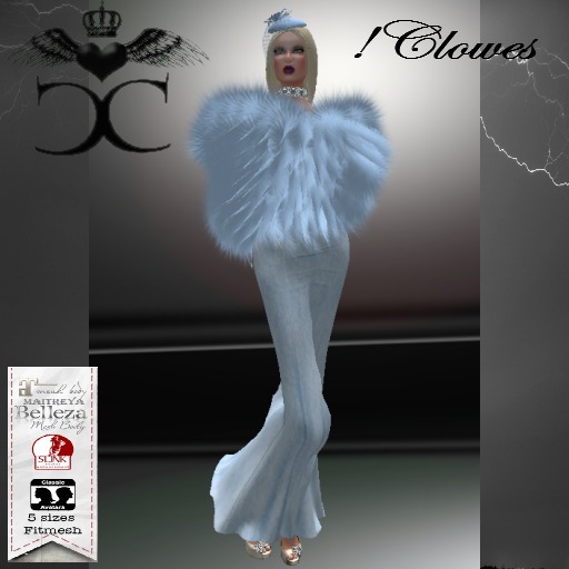 Second Life Marketplace - [!Clowes] "Refined SKY" Long Formal Dress ...