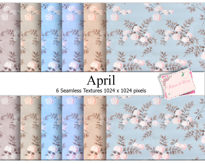 Second Life Marketplace April 6 Textures Seamless Nina And Ray