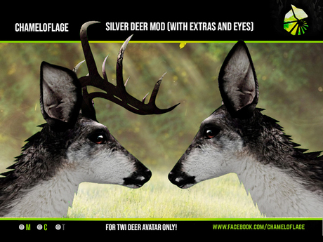 Second Life Marketplace - *CMFL* TWI Deer - Silver Deer Mod (wear to unpack)