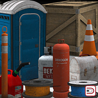 Second Life Marketplace - [Danielito] Building Site Props Mega Pack