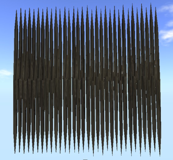 Second Life Marketplace - Wooden Spike Wall