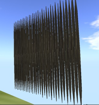 Second Life Marketplace - Wooden Spike Wall