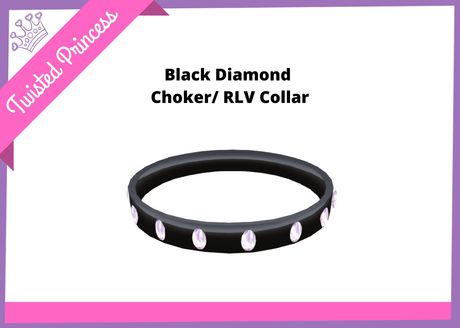 Second Life Marketplace - TP - Diamond Choker/ RLV Collar Black
