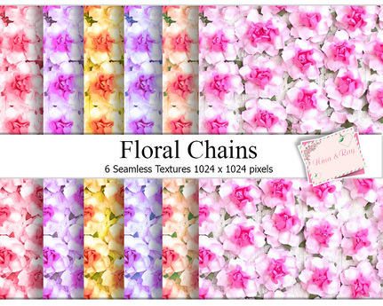 Second Life Marketplace - Floral Chains - 6 Textures Seamless - NINA & RAY