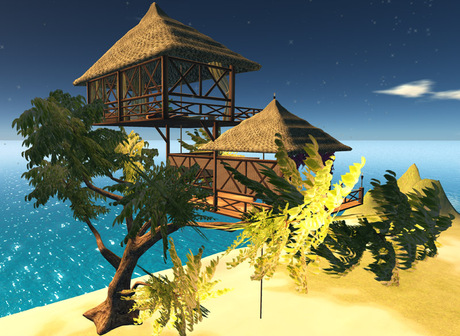 Second Life Marketplace - Treehouse Angelica Tree house 2 floors multi ...