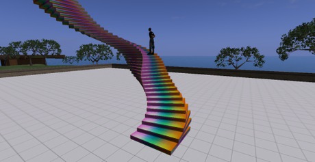 Second Life Marketplace - Rainbow psychedelic stairs