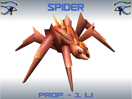 Second Life Marketplace - SPIDER - SPIKEY RED
