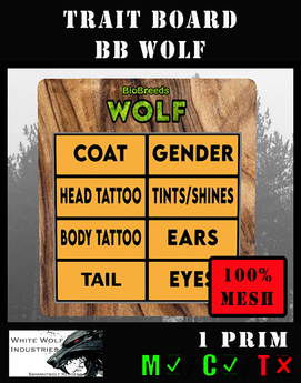 Second Life Marketplace - Trait Board Wolf
