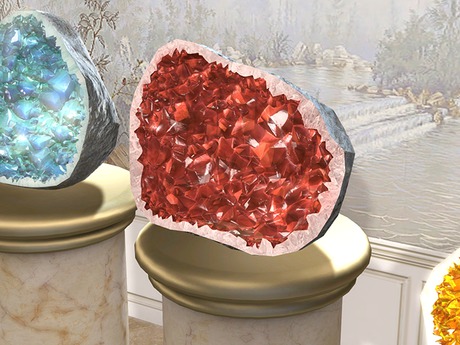 Second Life Marketplace - FaceDesk - Ruby Crystal Geode