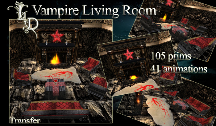 Second Life Marketplace - Vampire Living Room