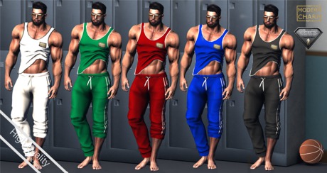 Second Life Marketplace - MCM - Roky tracksuit (T-shirt, Pant) AESTETHIC