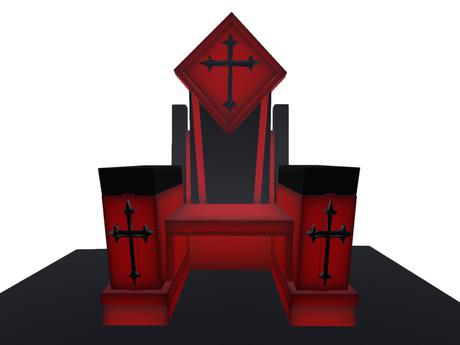 Second Life Marketplace - Gothic Cross Pedestal Throne
