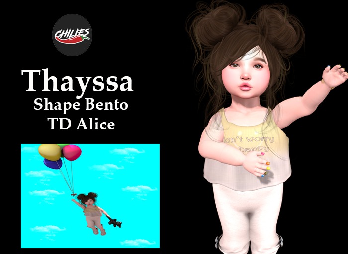 Second Life Marketplace - ::Chillies Bento Thayssa Baby Alice TD