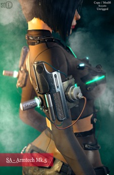 Second Life Marketplace - :::SOLE::: SA - Armtech Mk.5 (Orange)