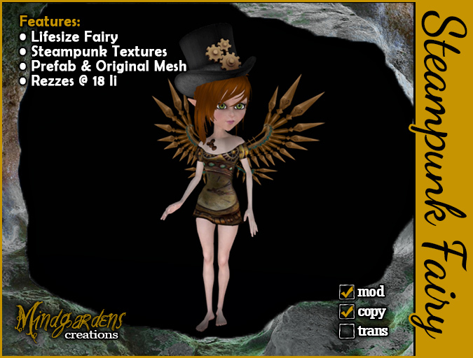 Second Life Marketplace - MG - Steampunk Fairy