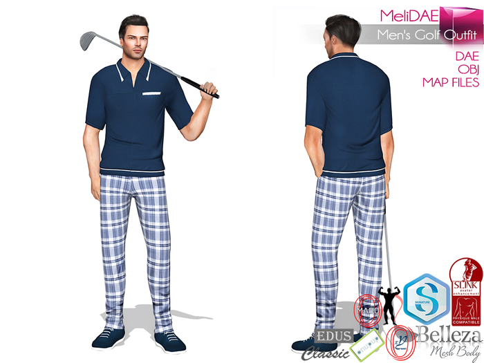 Second Life Marketplace - Dae, Obj, FBX and Texture Files For Men's ...