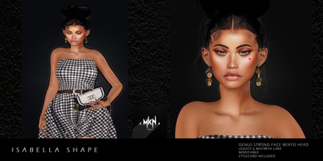 Second Life Marketplace - . MKN . Isabella Shape (Genus Strong Face ...