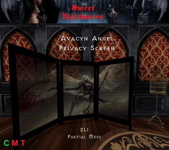 Second Life Marketplace - ~'SN'~ Blood Wing Angel Room Divider V2