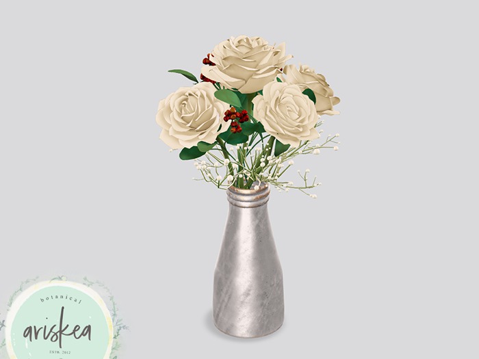 Second Life Marketplace - Ariskea[Annais]Winter Flowers Bouquet[Beige]