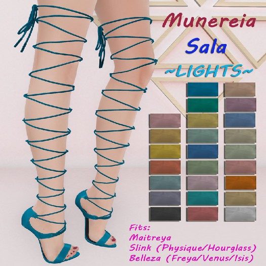Second Life Marketplace - Munereia -SALA- LIGHTS (SHOES)