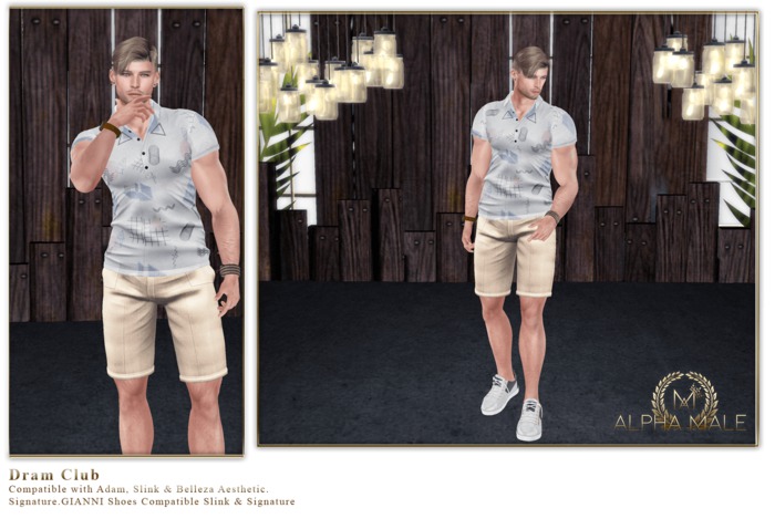 Second Life Marketplace - Alpha Male :Dram Club Slink/Adam/Aesthetic ...