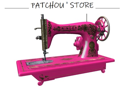 Second Life Marketplace - [11]{MB} Ringer Sewing Machine (Fuschia)