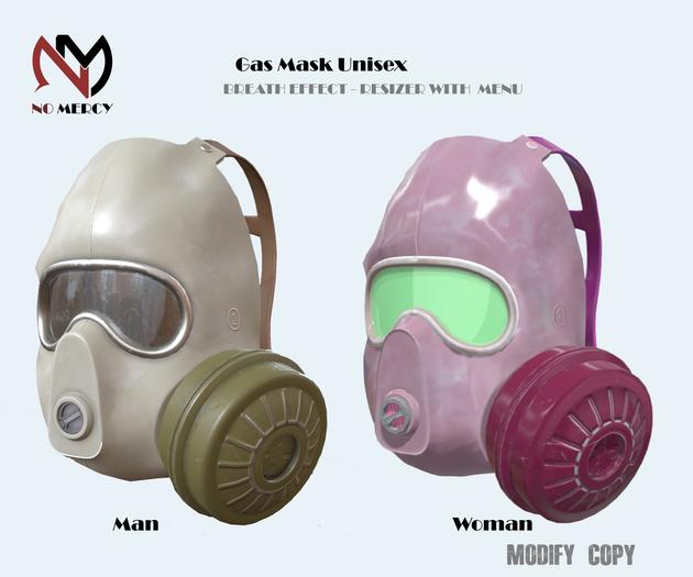 Second Life Marketplace - No Mercy / Gas Mask Unisex