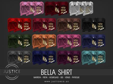 Second Life Marketplace - [JUSTICE DEMO] BELLA SHIRT
