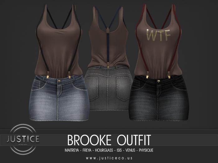 Second Life Marketplace - [JUSTICE] BROOKE OUTFIT - LATTE