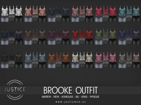 Second Life Marketplace - [JUSTICE] BROOKE OUTFIT - FATPACK