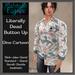 Second Life Marketplace - ~*MF*~ Literally Dead Button Up - Dino Cartoon