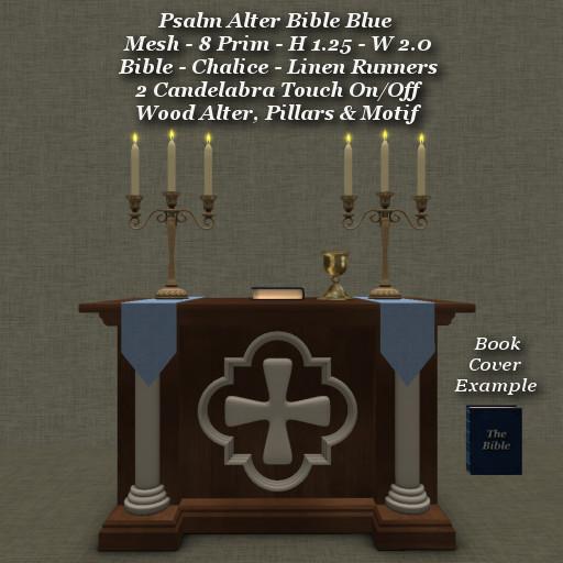 Second Life Marketplace - Psalm Alter Bible Blue