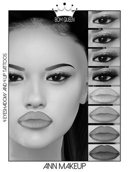 Second Life Marketplace - !BOM QUEEN! (DEMO) Ann Makeup Set BOM