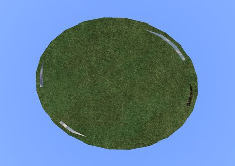 Second Life Marketplace - Platform (oval) w/texture change menu (68x84x0.5)