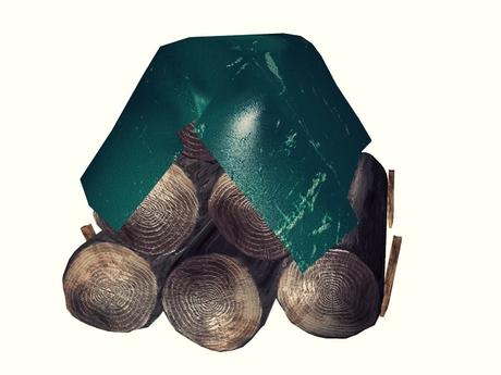 Second Life Marketplace - Wood Stack - Mesh - 1 prim each - 4 models