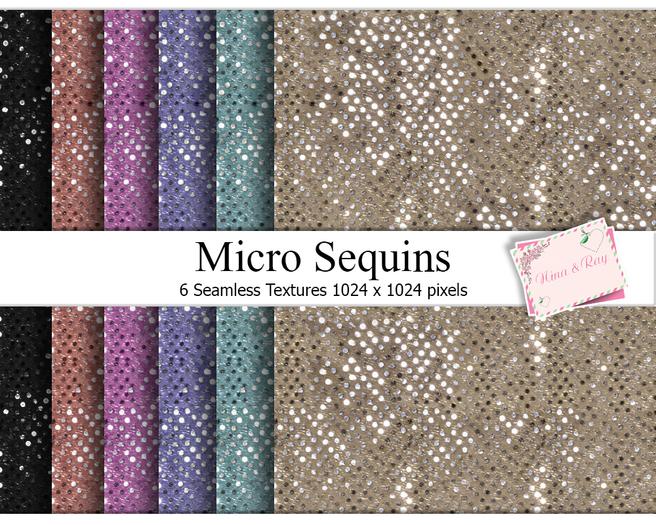 Second Life Marketplace - Micro Sequins - 6 Textures Seamless Fabrics ...