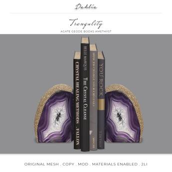 Second Life Marketplace - Dahlia - Tranquility - Agate Geode Books ...