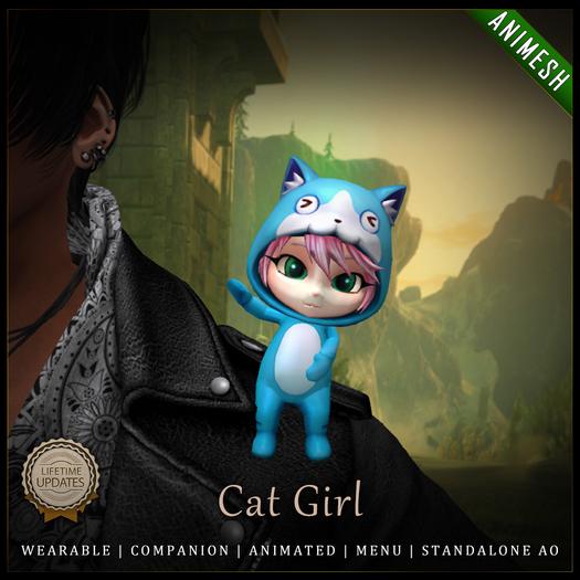 Second Life Marketplace - [C] Animesh Pet - Cat Girl (Wear)