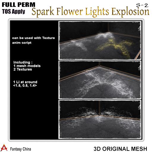 Second Life Marketplace - FC- FP Mesh Spark Flower Lights Explosion