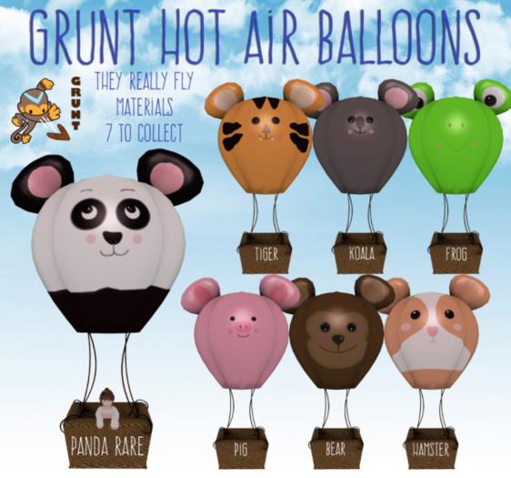Second Life Marketplace - [Grunt]- Bear Hot Air Balloon