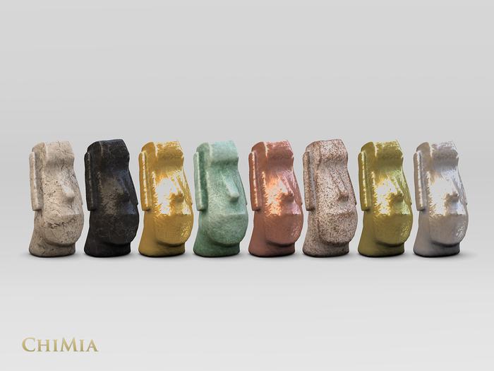 Second Life Marketplace - ChiMia:: Moai Head Statuettes (Pack)