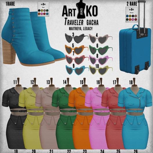 Second Life Marketplace - 1 RARE Art&KO - Traveler GACHA - Shoes (Maitreya)