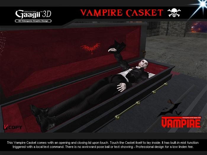 Second Life Marketplace - Gaagii - Vampire Casket 2020