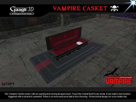 Second Life Marketplace - Gaagii - Vampire Casket 2020