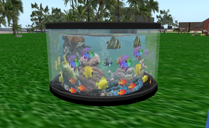 Second Life Marketplace - Large Round Aquariam Fish Tank - WITH FREE ...