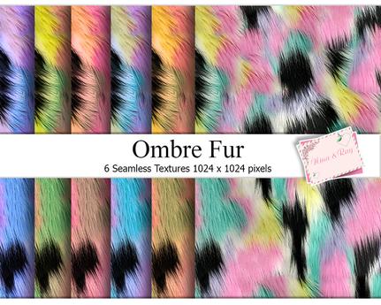Second Life Marketplace - Ombre Fur - 6 Textures Seamless - NINA and RAY