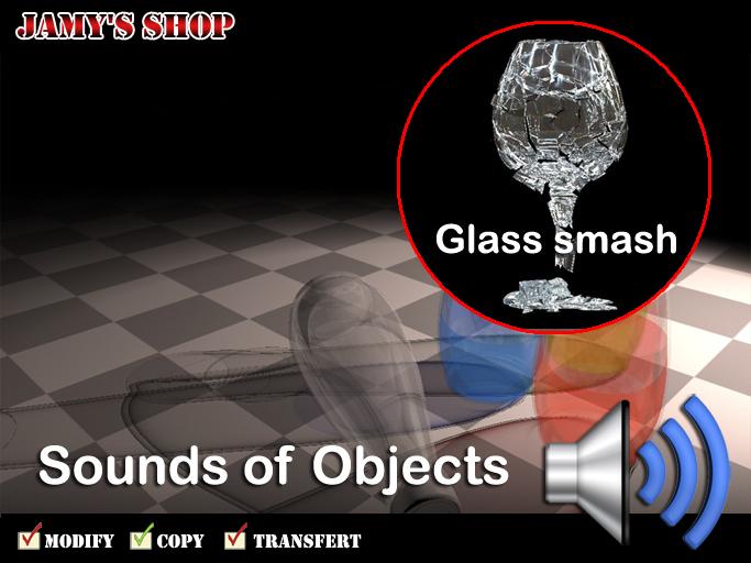 Second Life Marketplace - Sound - glass smash cp