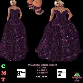 Second Life Marketplace - M - Gown Princess Sequin Berry - Maitreya